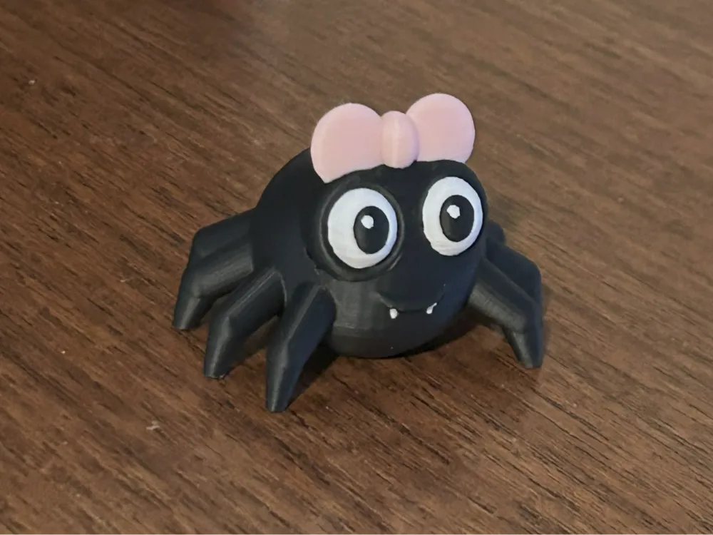 Cute Girl Spider with Pink Bow by mr_ray - MakerWorld