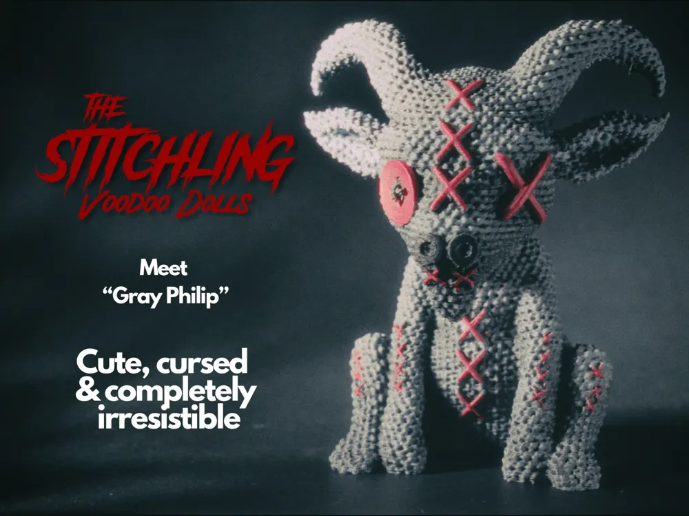 The Stitchling Voodoo Dolls: Gray Philip - Free 3D Print Model - MakerWorld