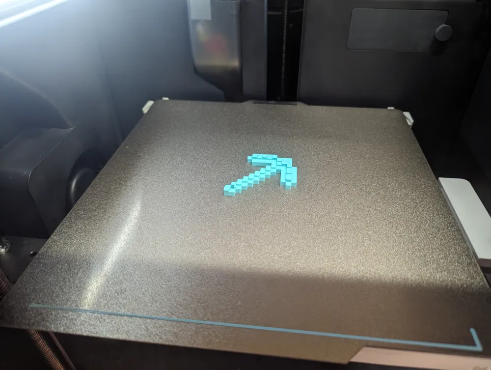 Minecraft Pickaxe Lumpy Pixel Keychain Fun 14 Min by M of WI - MakerWorld