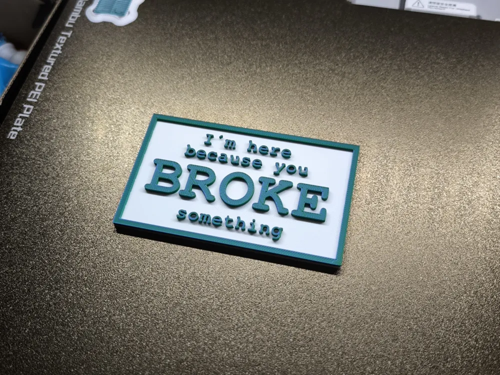 Ich bin hier, weil du etwas kaputt gemacht hast – Kostenloses 3D ...