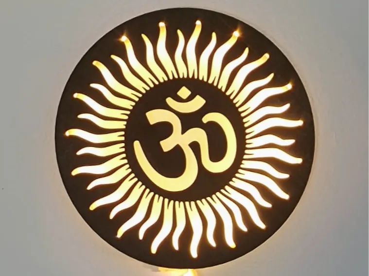 Glowing OM Sign For Wall - Free 3D Print Model - MakerWorld