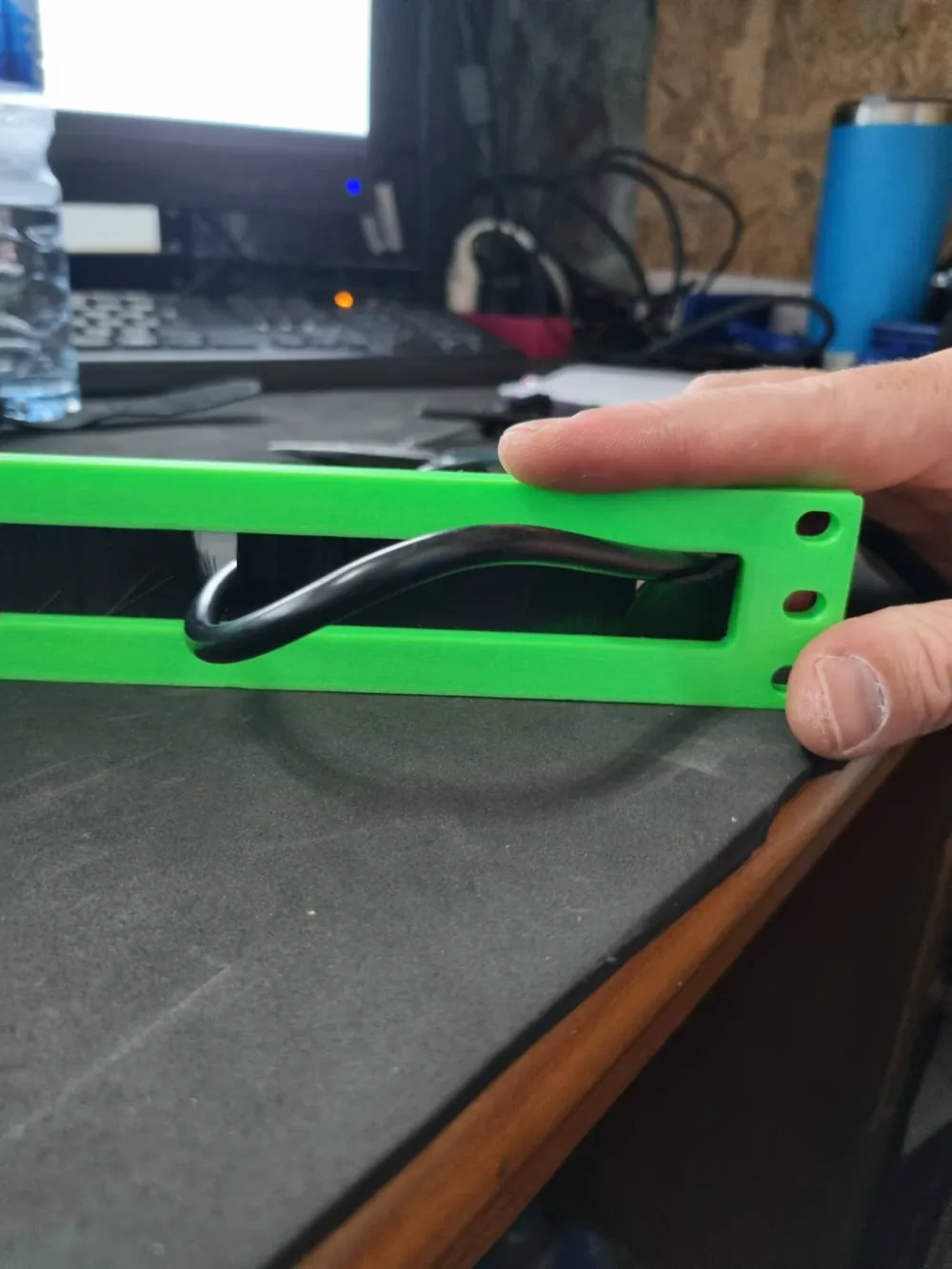 10 INCH RACK MOUNT FOR CABLE BRUSH MANAGEMENT by T Ben - MakerWorld