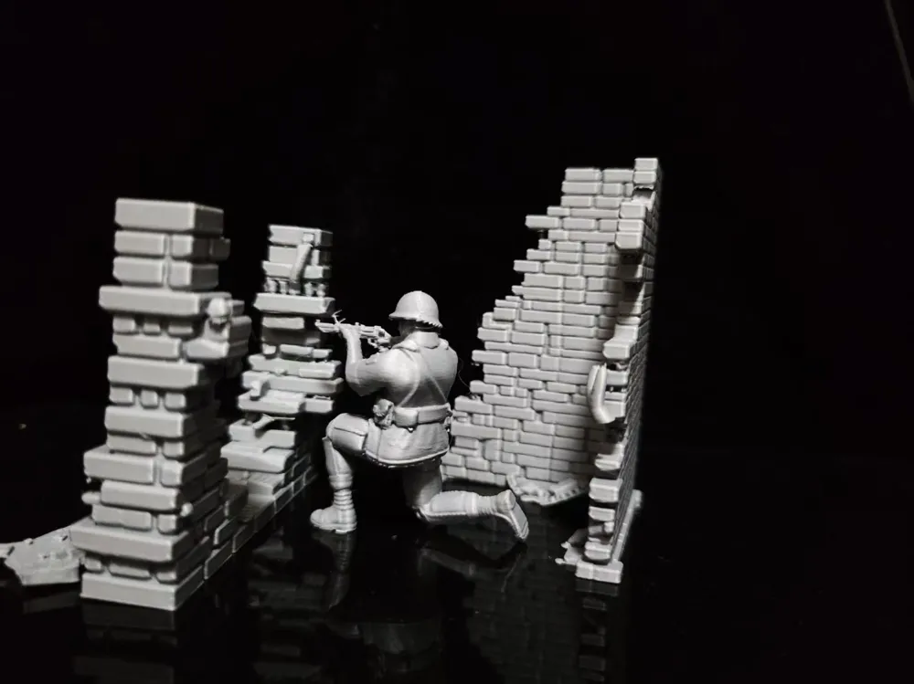 World War II Scene Model - American Soldiers by BennyJinn MakerWorld ...