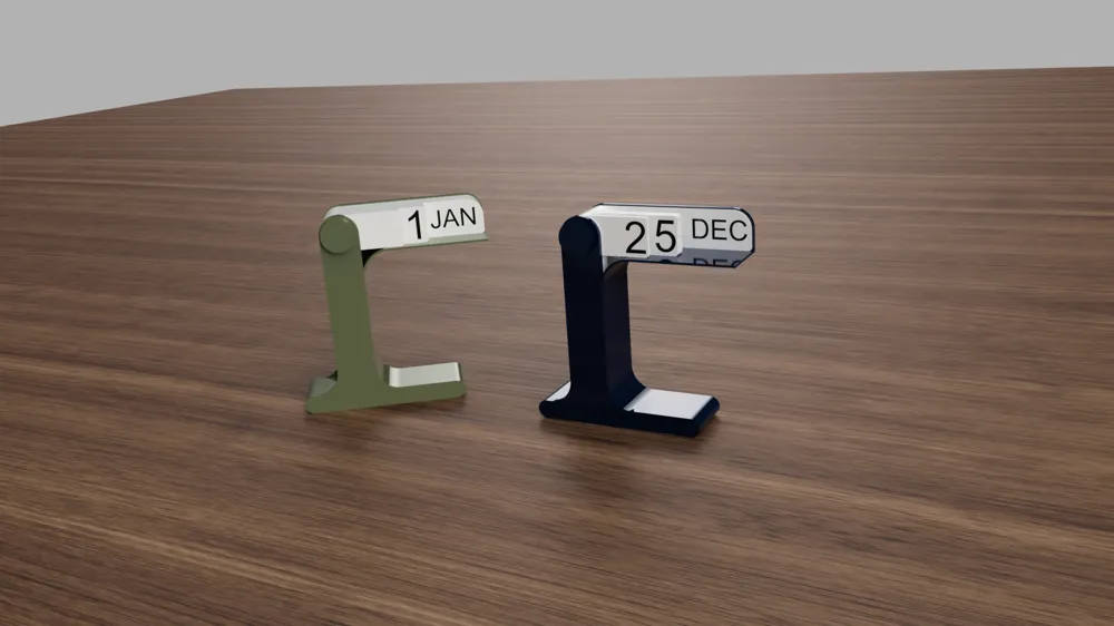 Modern flip calendar by Felix - MakerWorld