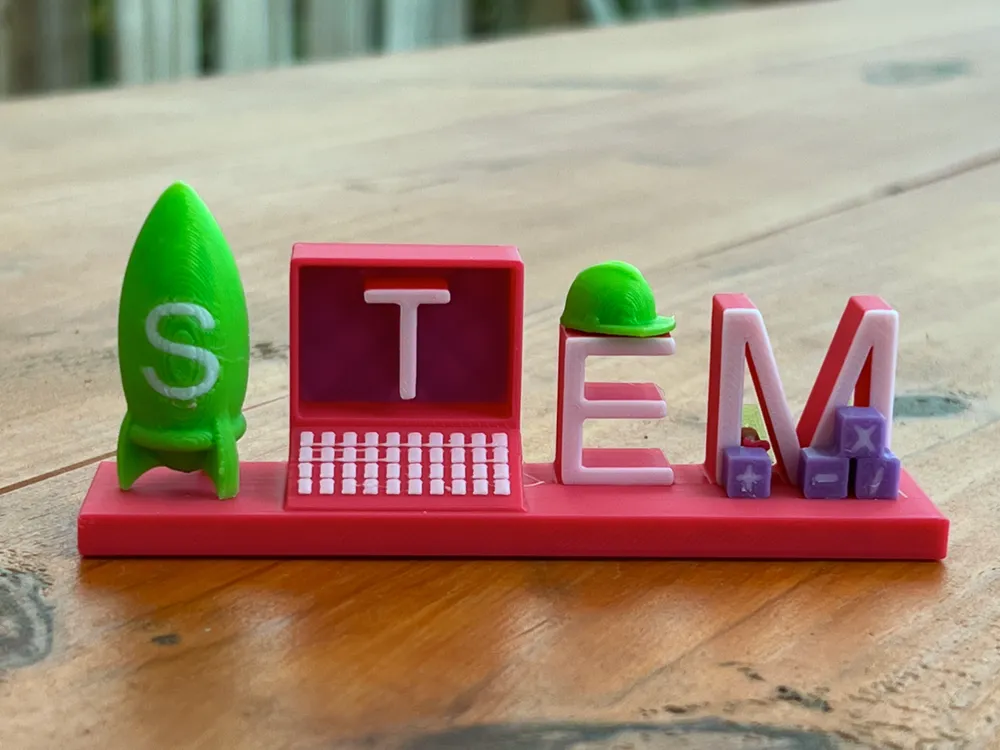 STEM Desk Sculpture by SOME Studio MakerWorld: Download Free 3D Models