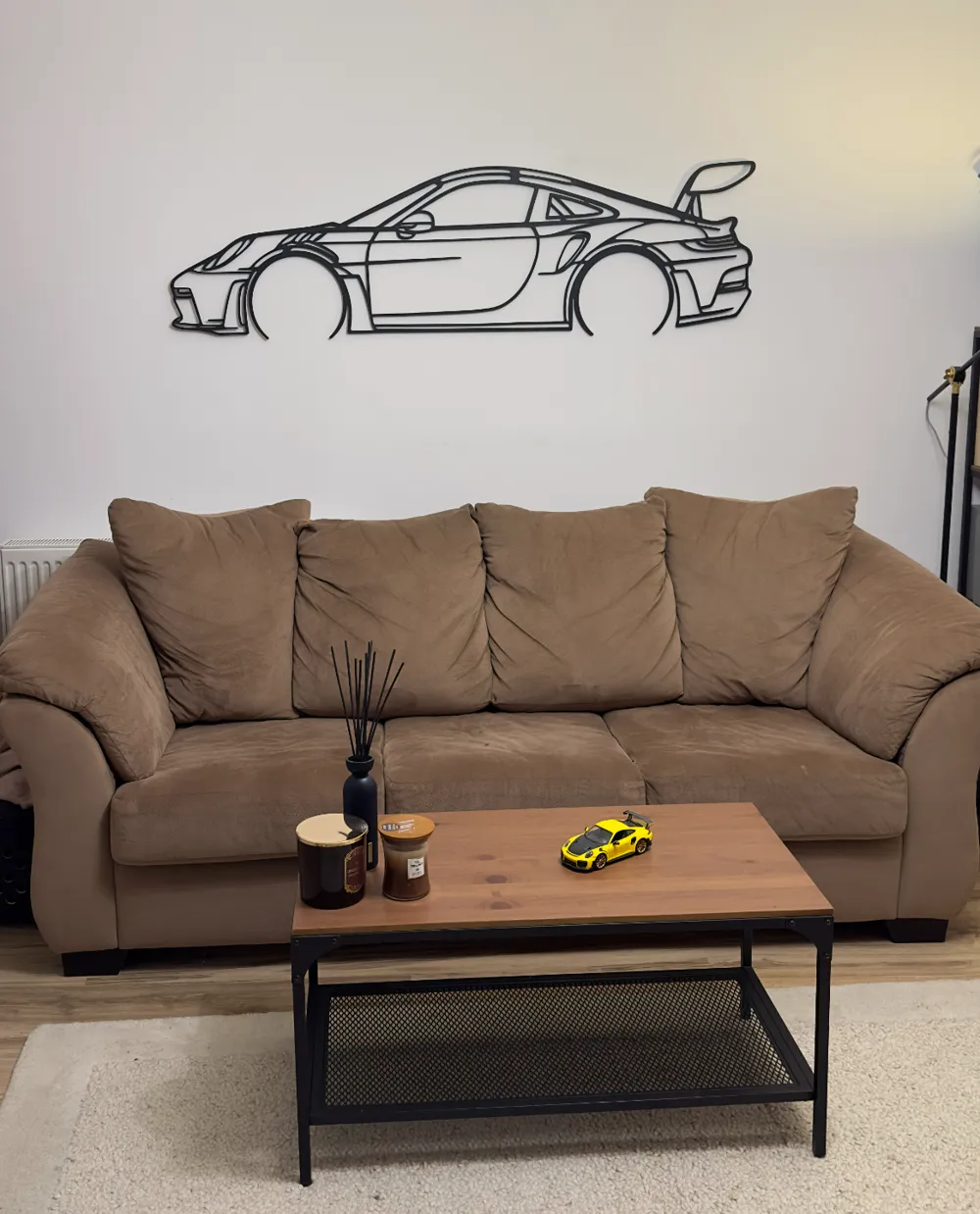 Porsche 911 GT3 RS Silhouette Wall Art by Giusca Andrei - MakerWorld