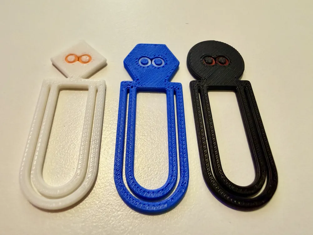 Infinity Emoji Paperclip & Bookmark 3-Pack Fast - Free 3D Print Model ...