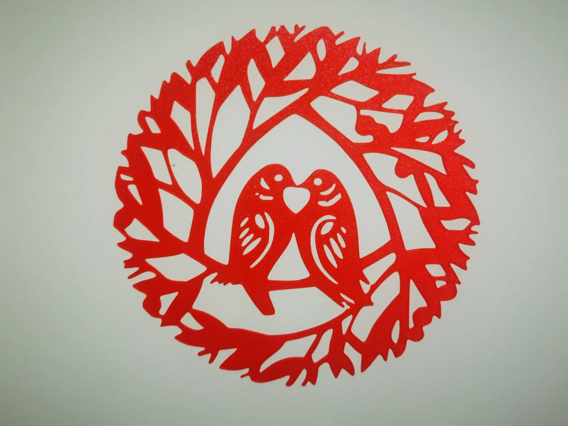 Window Lattice Paper-Cut - Mutual Love - Traditional Chinese Auspicious ...