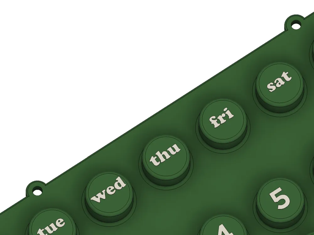 Calendario perpetuo Ring-a-date por imtocxo MakerWorld: Descarga Modelos 3D Gratuitos