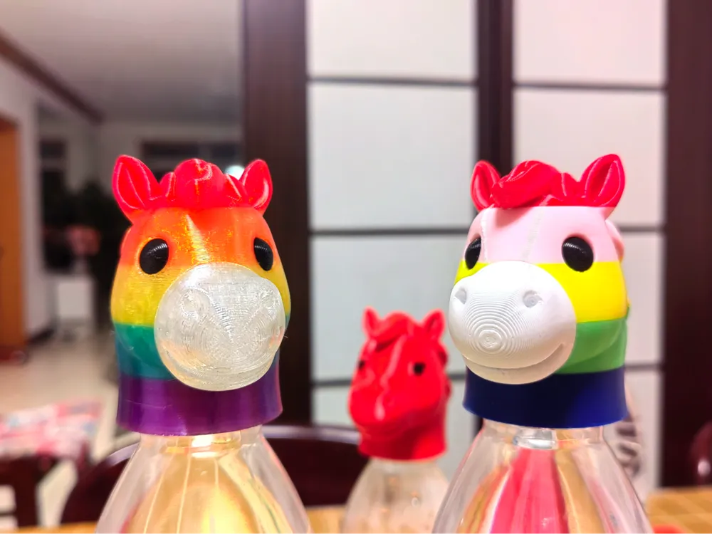 My Little Pony Water Bottle Decor nonAMS - Free 3D Print Model - MakerWorld