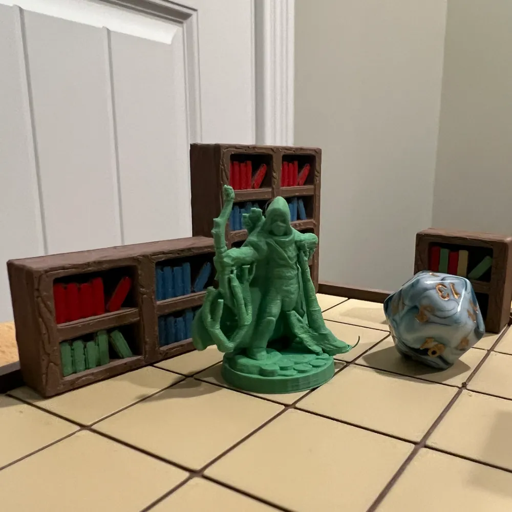 DND Bookshelf Terrain - Free 3D Print Model - MakerWorld