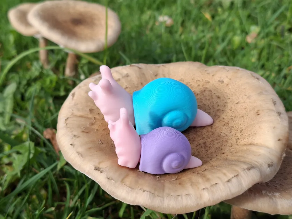 Cute Flexi Snails – Articulated 3D Printed Pets by Alex's 3D prints ...