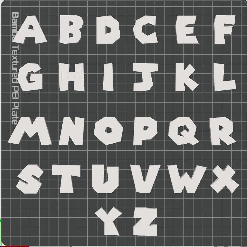 Alphabet Style -Super Mario Bros- by HyperQuality3D MakerWorld ...