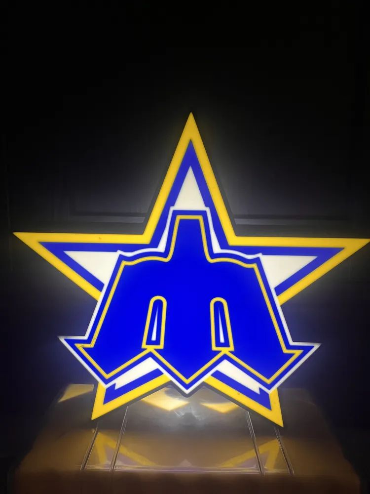 Seattle Mariners Lightbox - Free 3D Print Model - MakerWorld