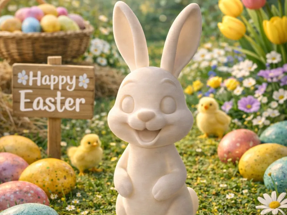 Easter Bunny - Free 3D Print Model - MakerWorld