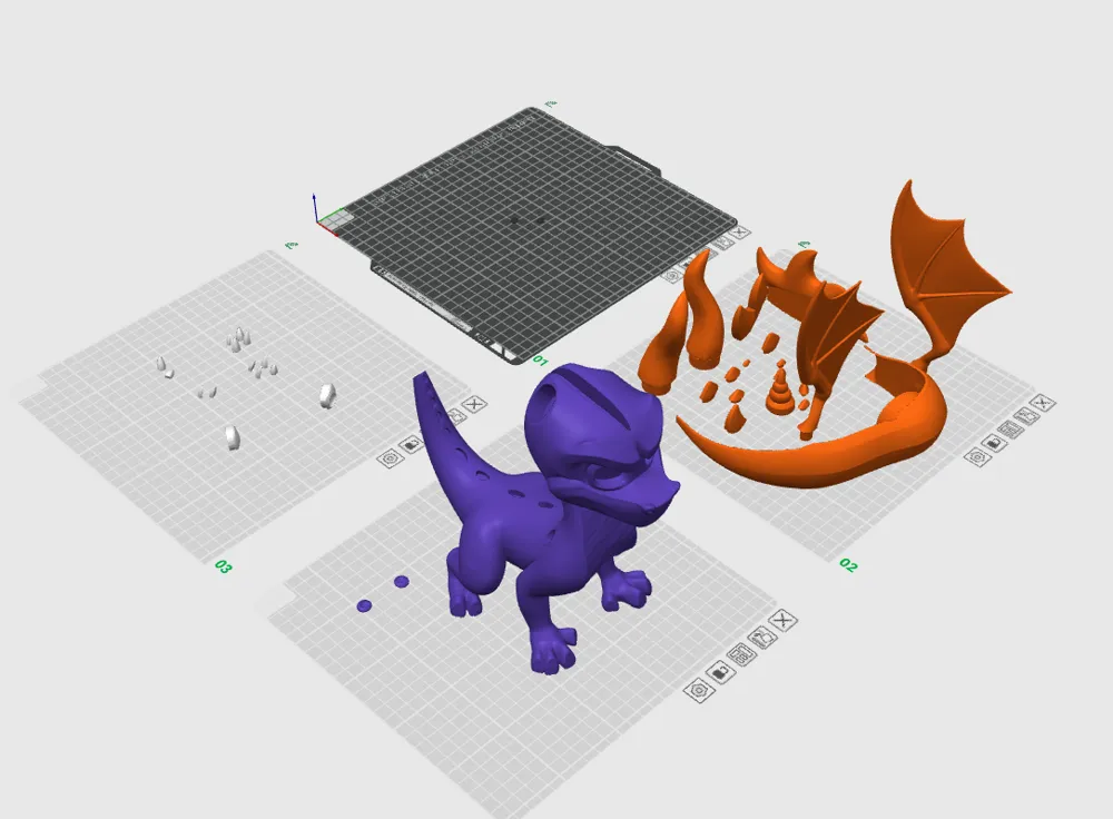 SPYRO THE DRAGON / NO AMS - Free 3D Print Model - MakerWorld