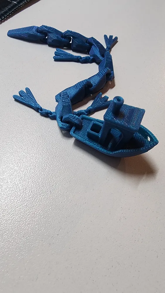 Articulated Benchy Water Dragon by ZR_CrackiiN - MakerWorld