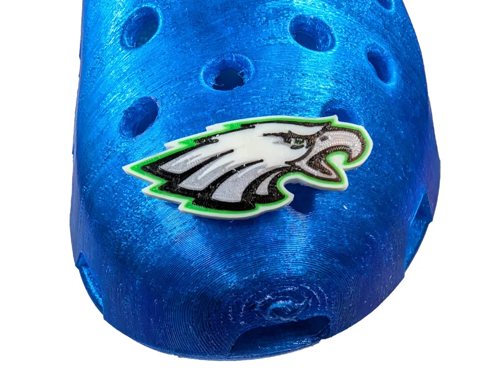 Philadelphia Eagles Croc Shoe Charm (Jibbitz) - Free 3D Print Model ...