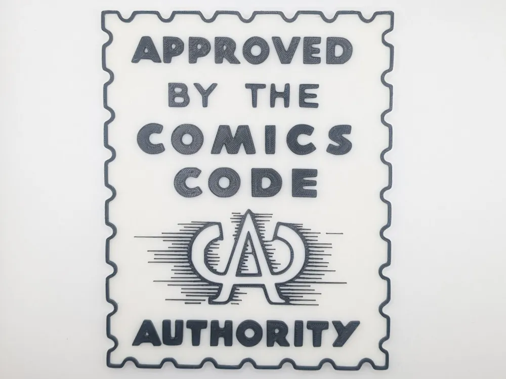 Comics Code Authority Stamp by Design•Slice•Print Studio - MakerWorld