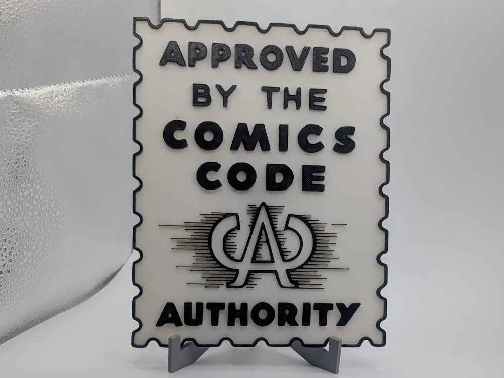 Comics Code Authority Stamp by Design•Slice•Print Studio - MakerWorld