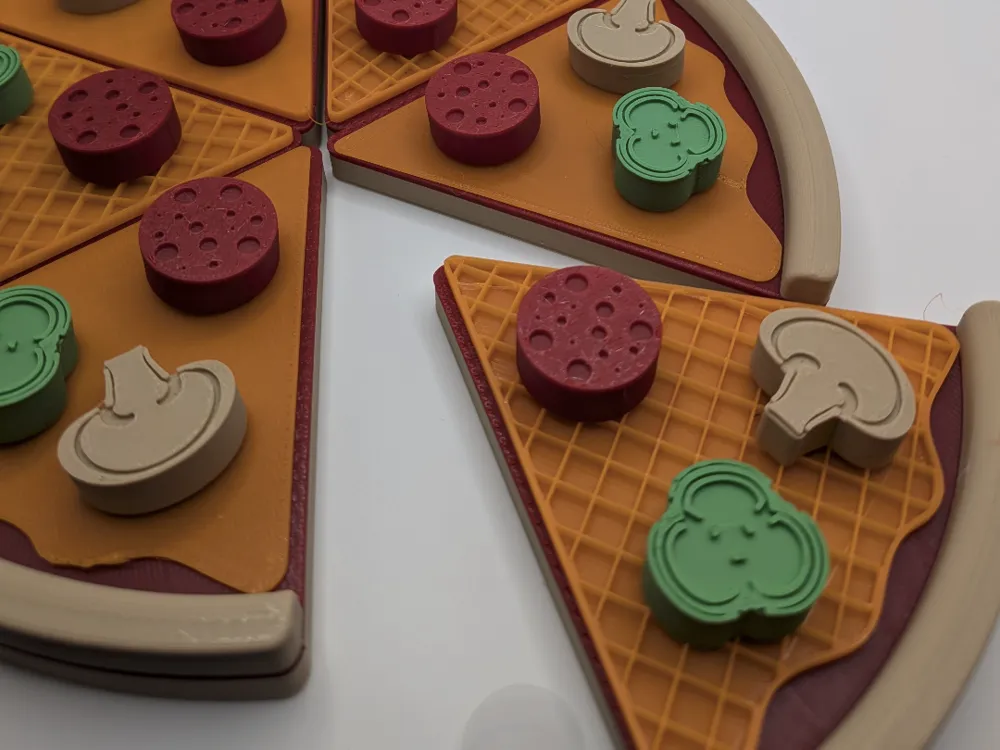 Pizza by the Slice | Stackable Toy Desk Fidget by frizzl3Dmama ...