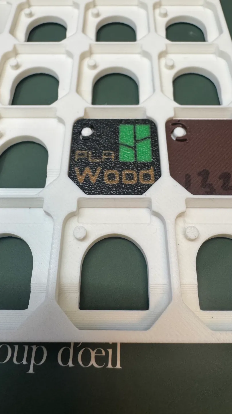 Bambu Swatch PLA Wood - Free 3D Print Model - MakerWorld