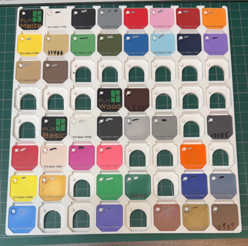 Bambu Swatch PLA Wood Remixed by Beerdas Drygoods MakerWorld: Download ...