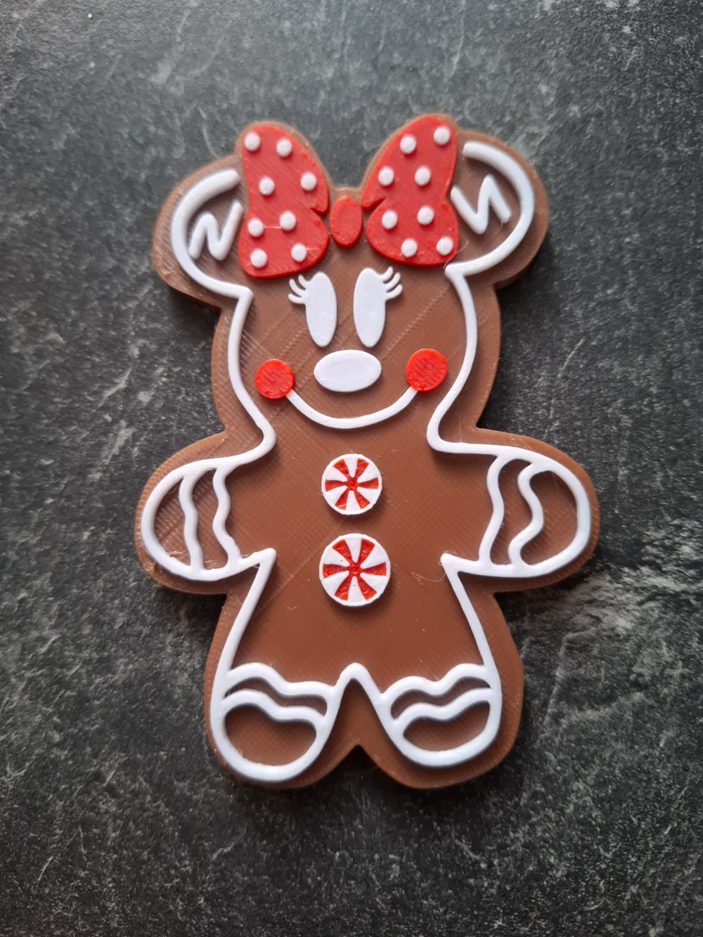 Gingerbread Minnie Magnet 10cm by Olle MakerWorld: Download Free 3D Models