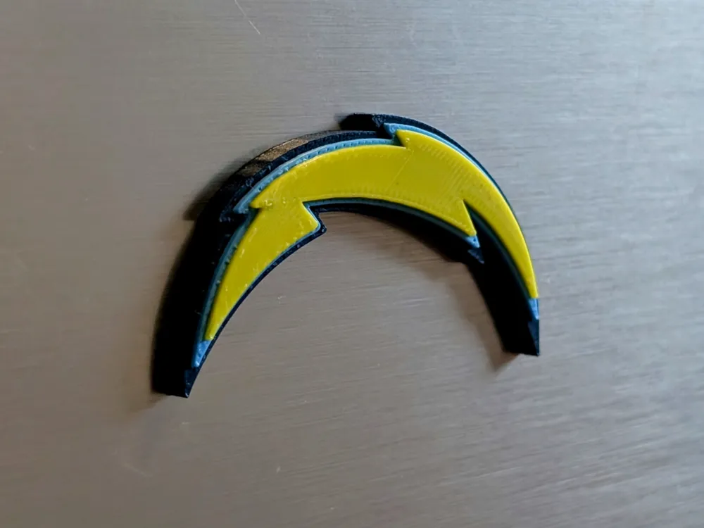 Los Angeles Chargers - Embossed Fridge Magnet by svenson - MakerWorld