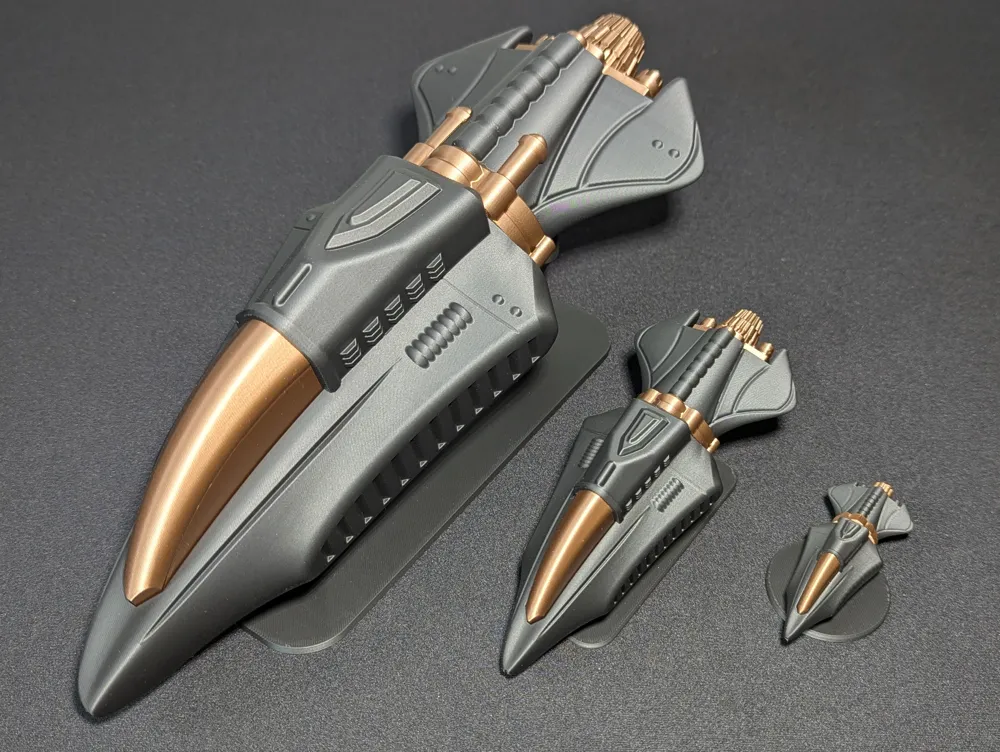 Shadow Arrow - Spaceship Model Kit (3 Sizes) - Free 3D Print Model ...