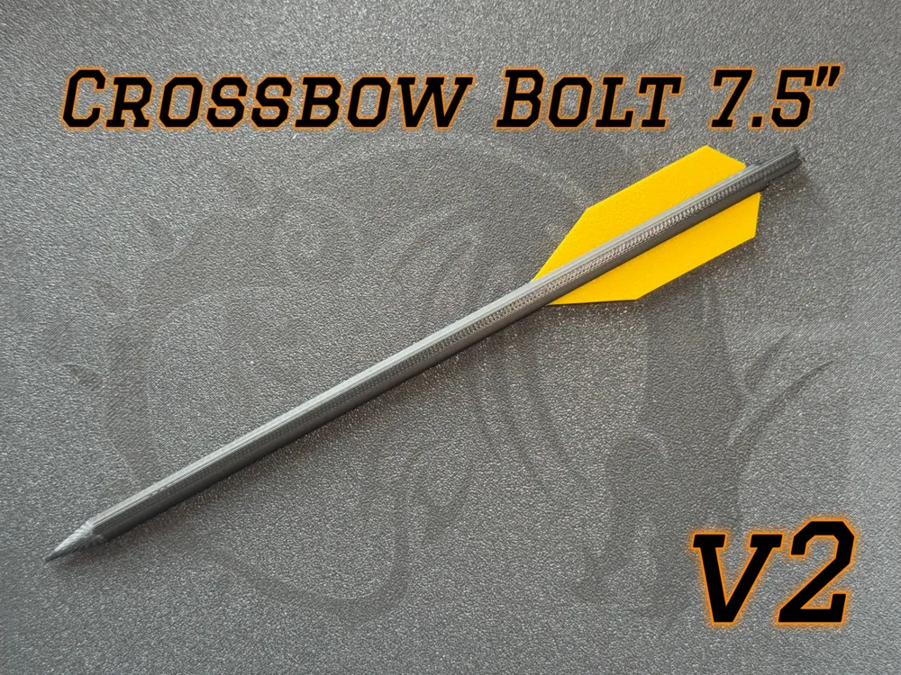 Crossbow Bolt 7.5" - Free 3D Print Model - MakerWorld