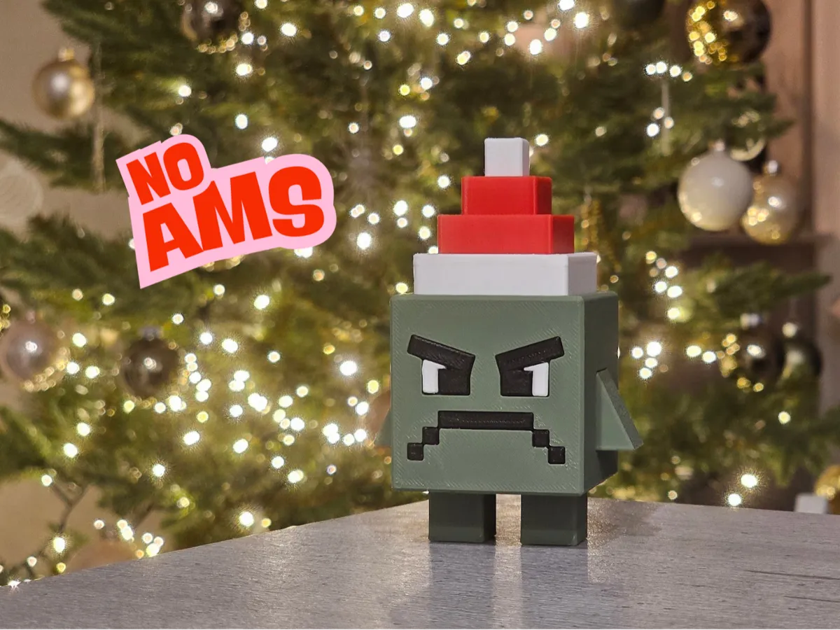 Minecraft Style Grinch multi-part (No AMS) by Sergej Dimmel MakerWorld ...