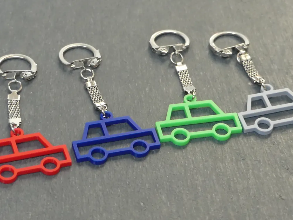 2D Keychain – Car (Outline) by Atjo-Print - MakerWorld