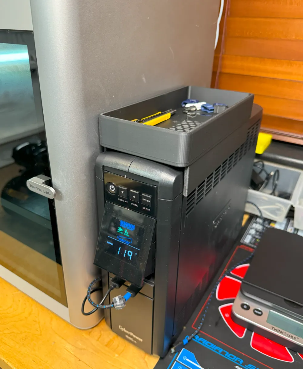 Shelf Utility Table for top of UPS Battery by Maximvs - MakerWorld