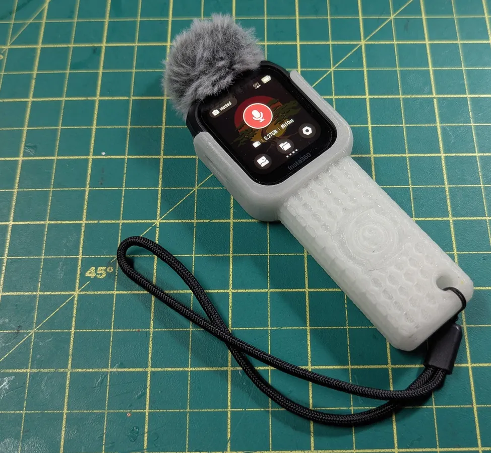 Insta360 GPS Preview Remote /w Mic Handle - Free 3D Print Model ...