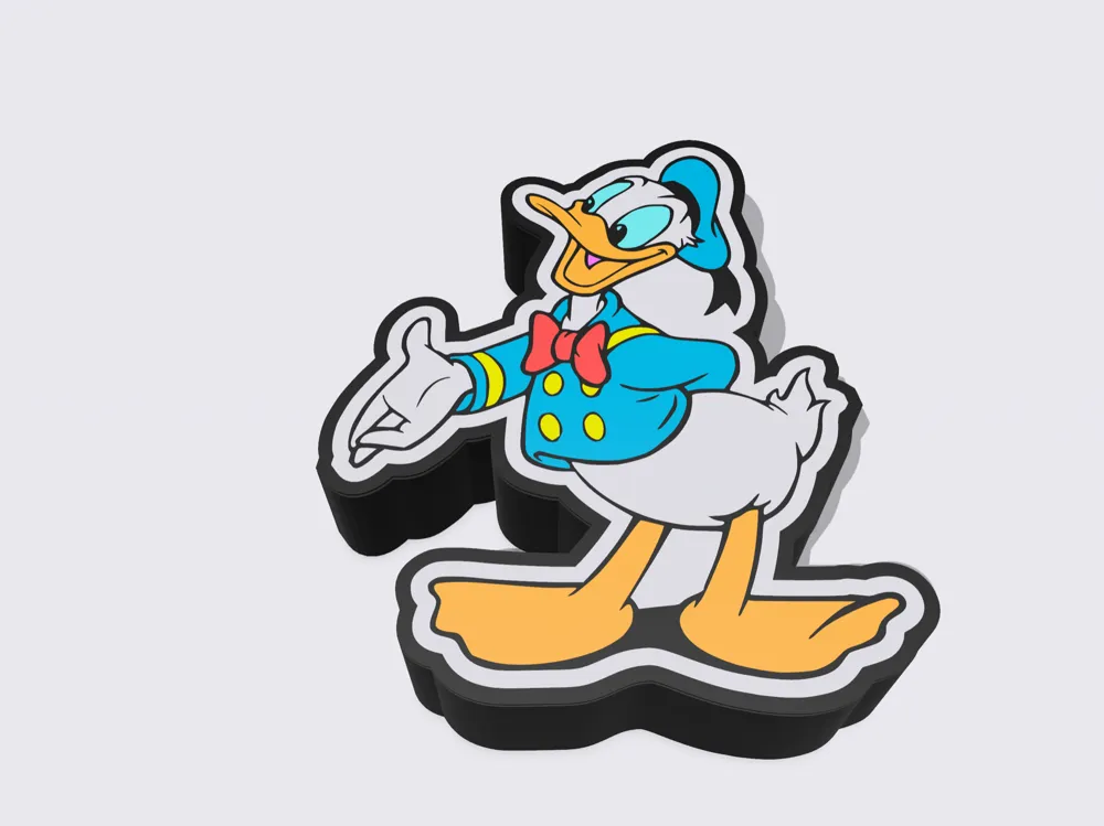 Donald led Lightbox stl dispo by Vitormhs - MakerWorld