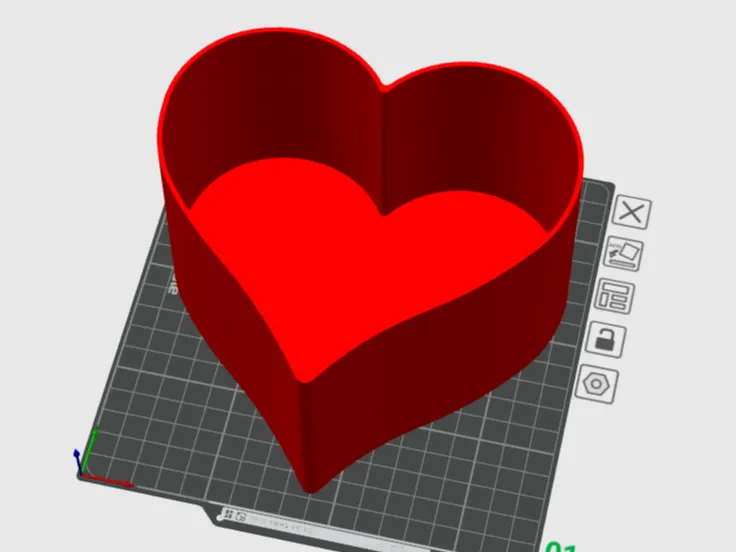 Valentine's Day heart-shaped box with lid - Free 3D Print Model ...