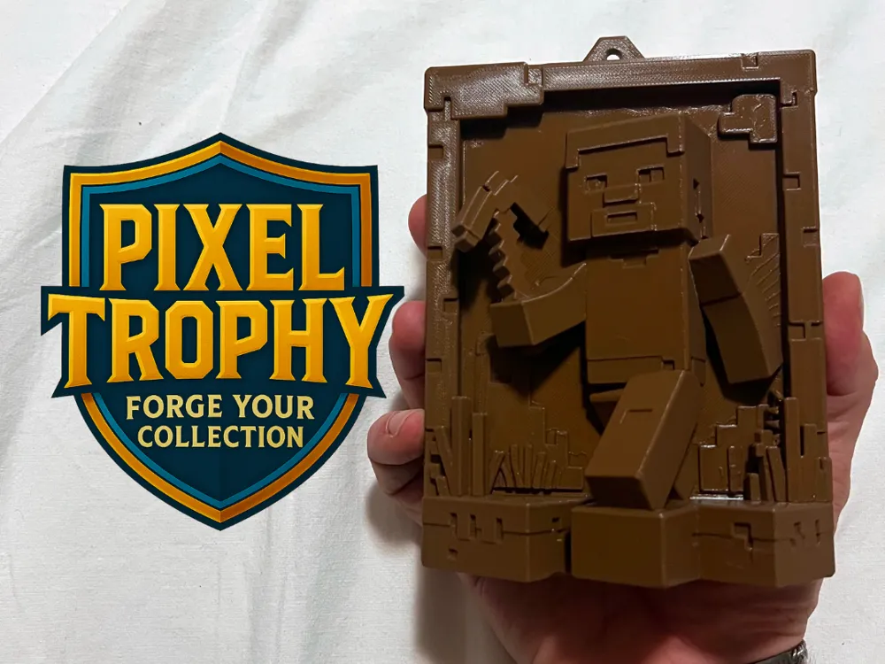 Minecraft Wall Trophy | PIXEL TROPHY by Lancilnove MakerWorld: Download ...