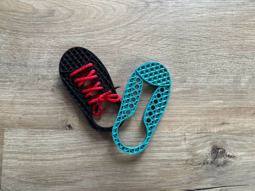 Shoelace tying trainer for kids by Petra Ollender MakerWorld: Download ...