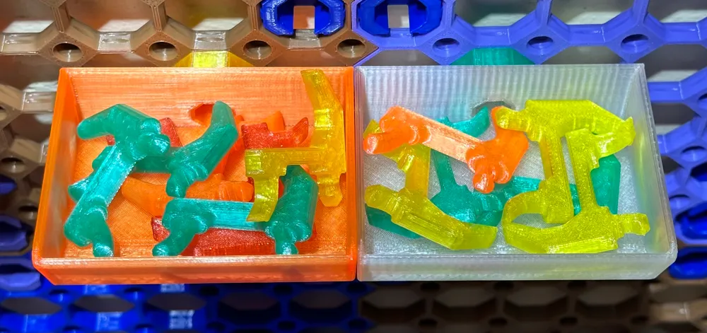 Multiboard push-fit-snap 25x75x50 sloped front bins Remixed by Tawpie ...