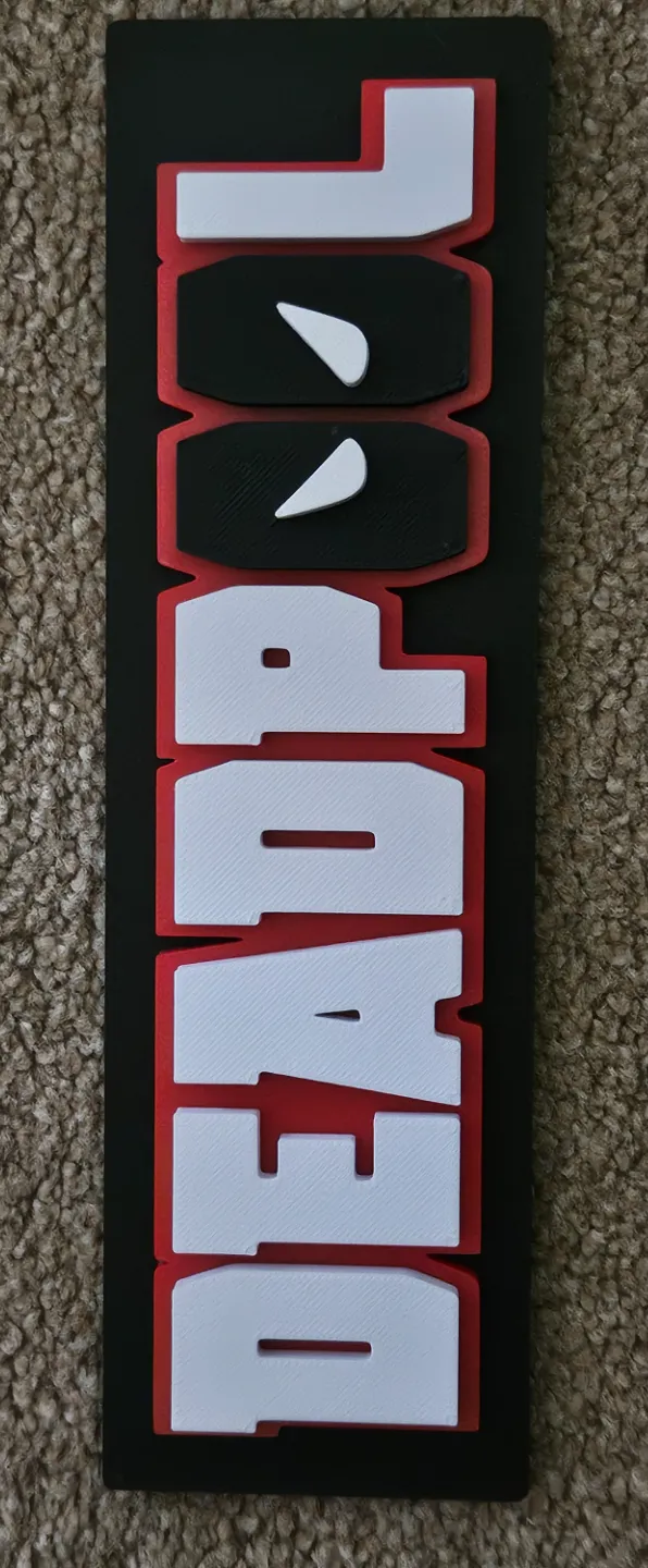 Deadpool Sign Logo by Jaybro187 - MakerWorld