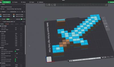 Customizable Minecraft Sword by Creat3DWorks MakerWorld: Download Free ...