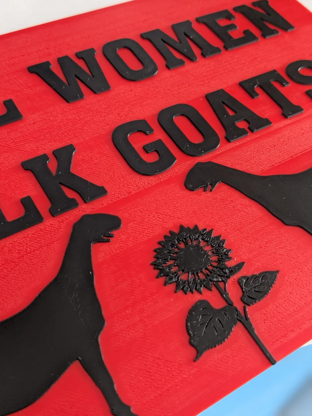 Goat Sign Real Women Milk Goats Nubian Goat by GoatMa$ter - MakerWorld
