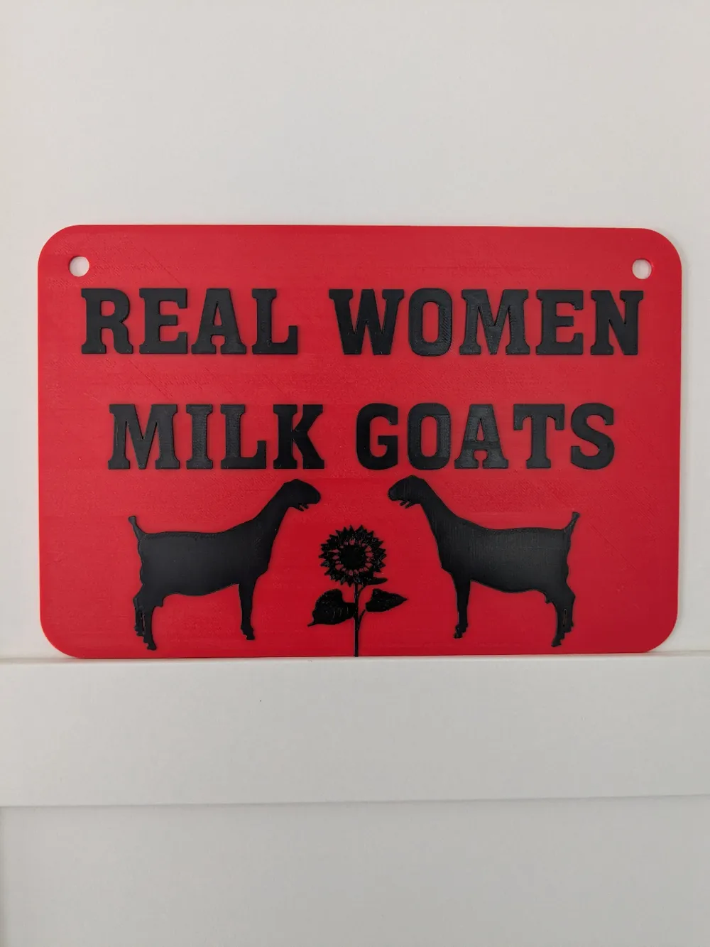 Goat Sign Real Women Milk Goats Nubian Goat by GoatMa$ter - MakerWorld