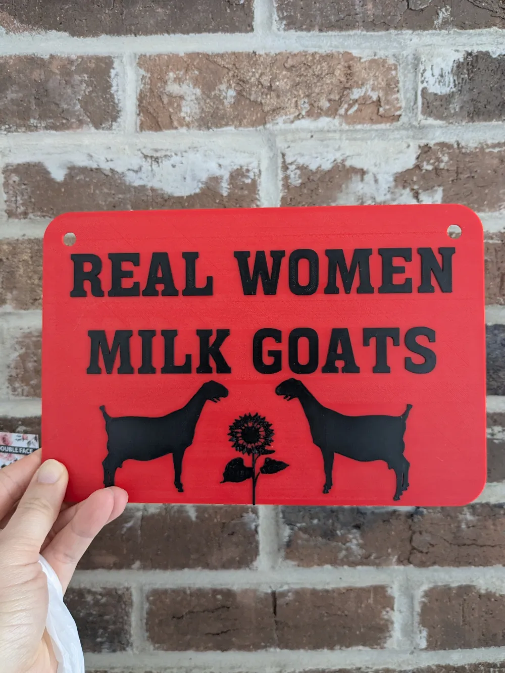 Goat Sign Real Women Milk Goats Nubian Goat by GoatMa$ter - MakerWorld