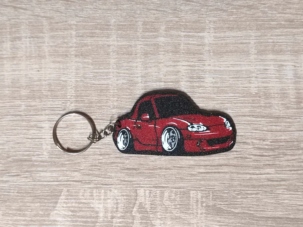 Tooned Mazda MX-5 keychain (Miata NB) by OrangeSs MakerWorld: Download ...