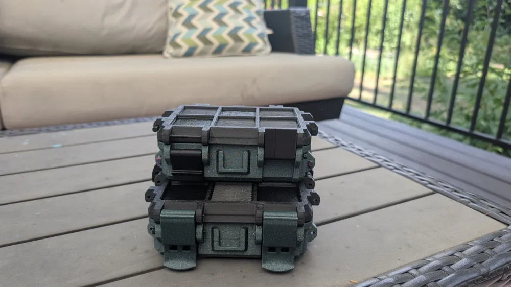 Caixa robusta de grade infinita Outin (empilhável) por 3D Fusion ...