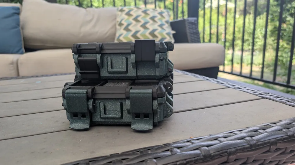 Outin grid infinity rugged box (stackable) by 3D Fusion MakerWorld ...