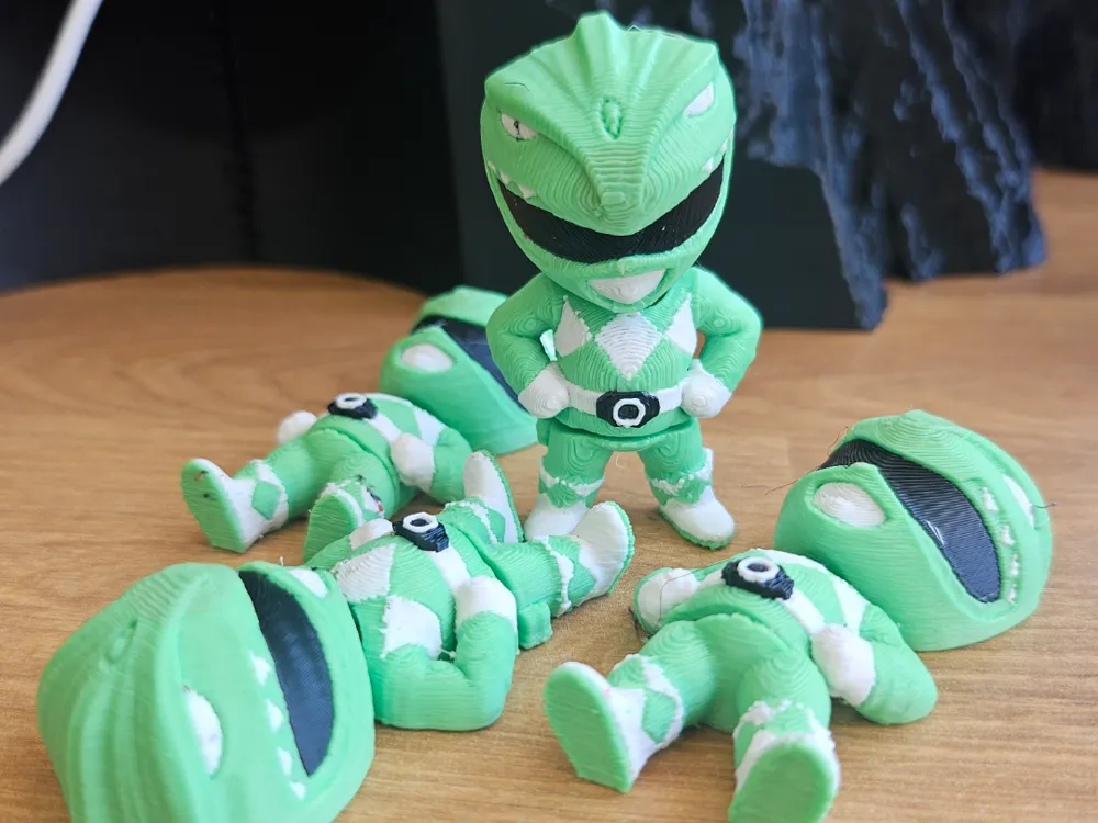 POWER RANGERS green ranger micro hero flexi by MadMonkey3D MakerWorld ...