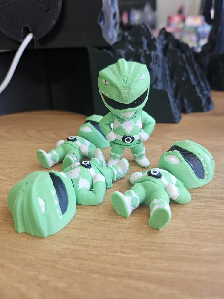 POWER RANGERS green ranger micro hero flexi by MadMonkey3D MakerWorld ...